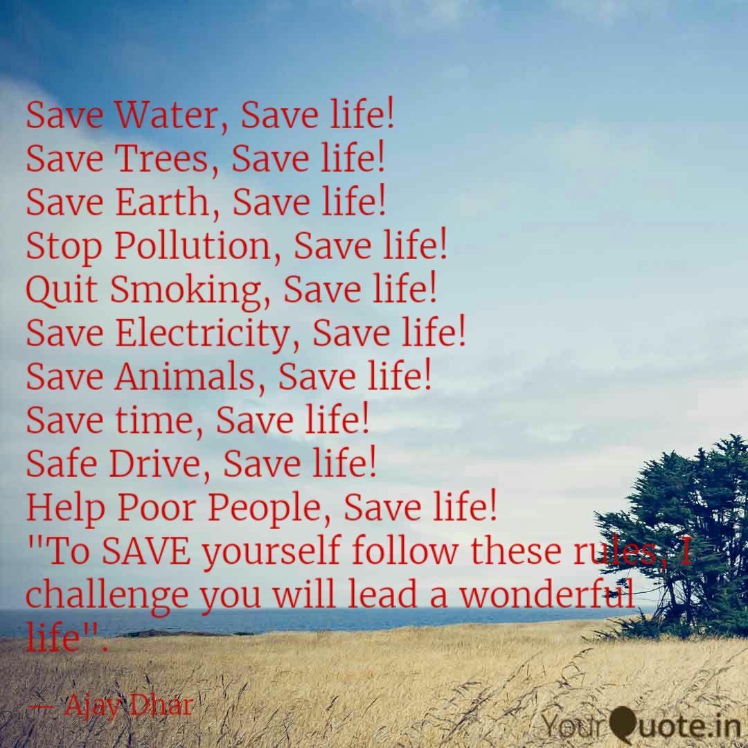 save water quotes and how to save water.