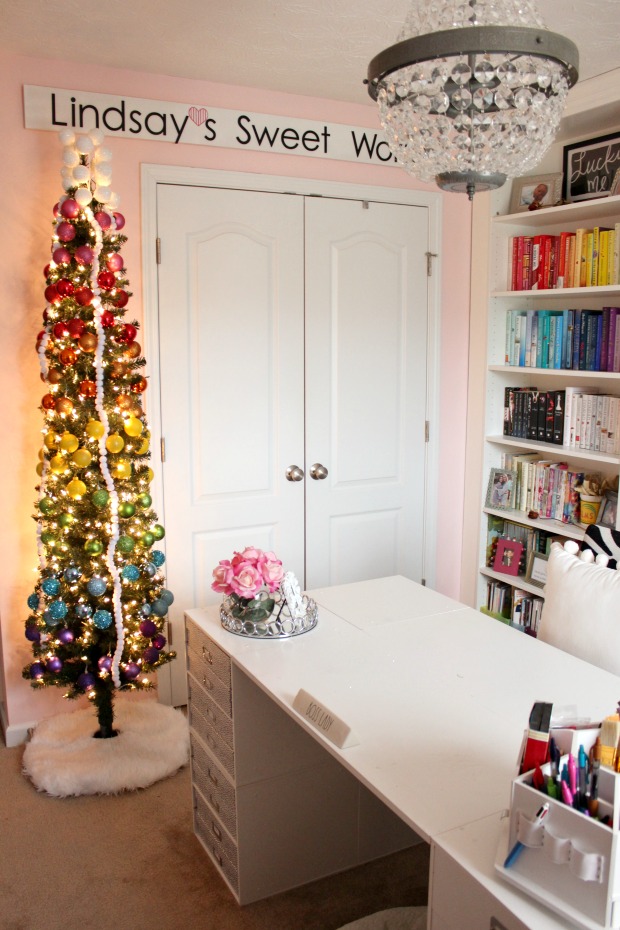 Lindsay's Sweet World: A Rainbow Christmas Tree for My Office