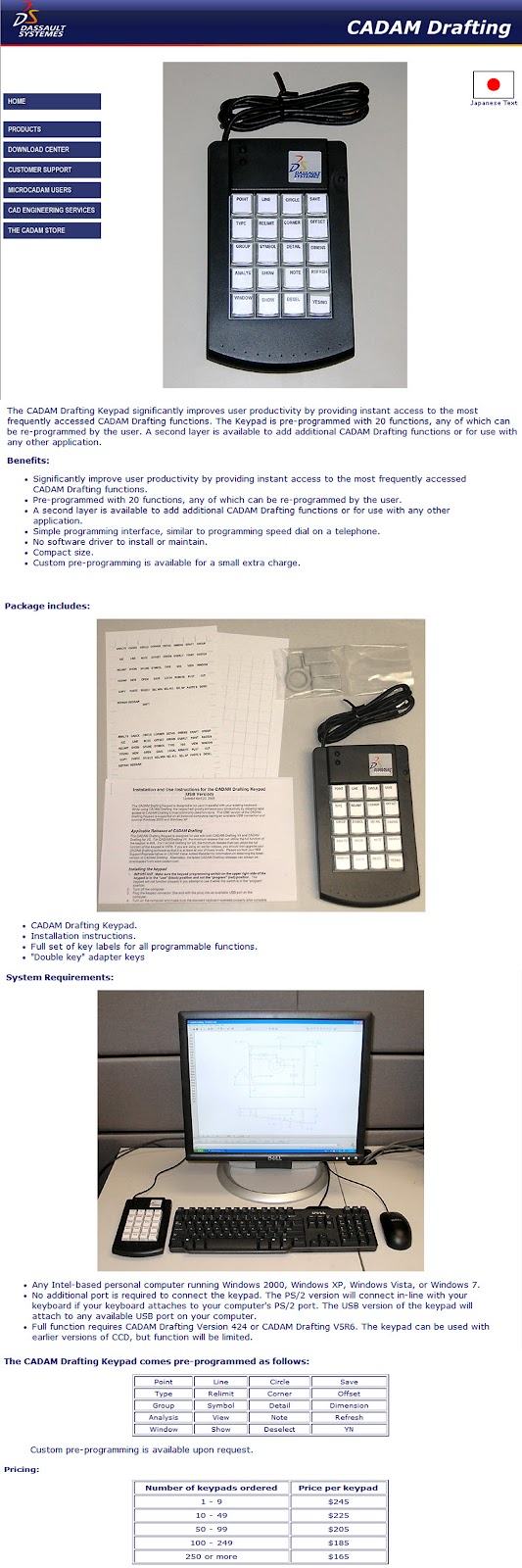 Welcome To MyCADnik: CADAM Drafting Keypad