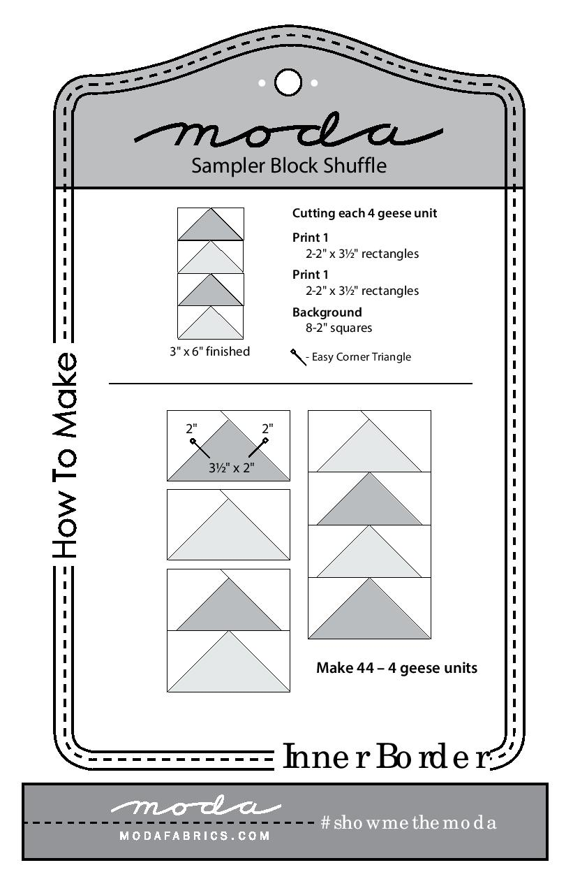 Quilters' Quarters: Moda Sampler Block Shuffle