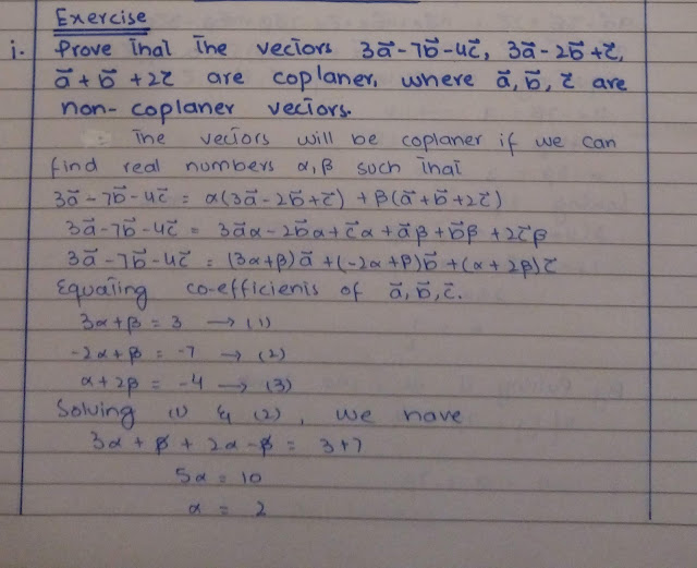 Prove that the vectors 3a - 7b - 4c, 3a - 2b + c , a + b + 2c are ...