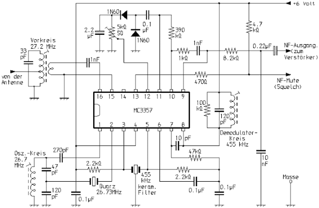 electronica: MC3357'li FM-Süperheterodin Alıcı (27Mhz)