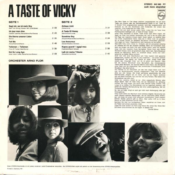 ENTRE MUSICA: VICKY LEANDROS - A Taste Of Vicky (1967)
