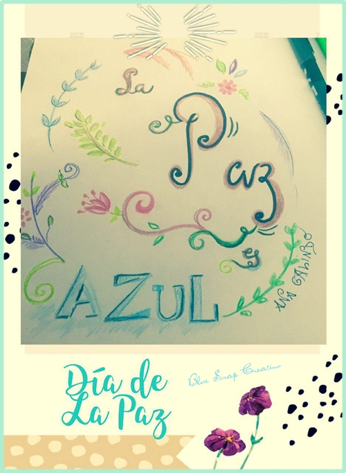 Papel y Retales: Cómo hacer carteles sobre la Paz con lettering.