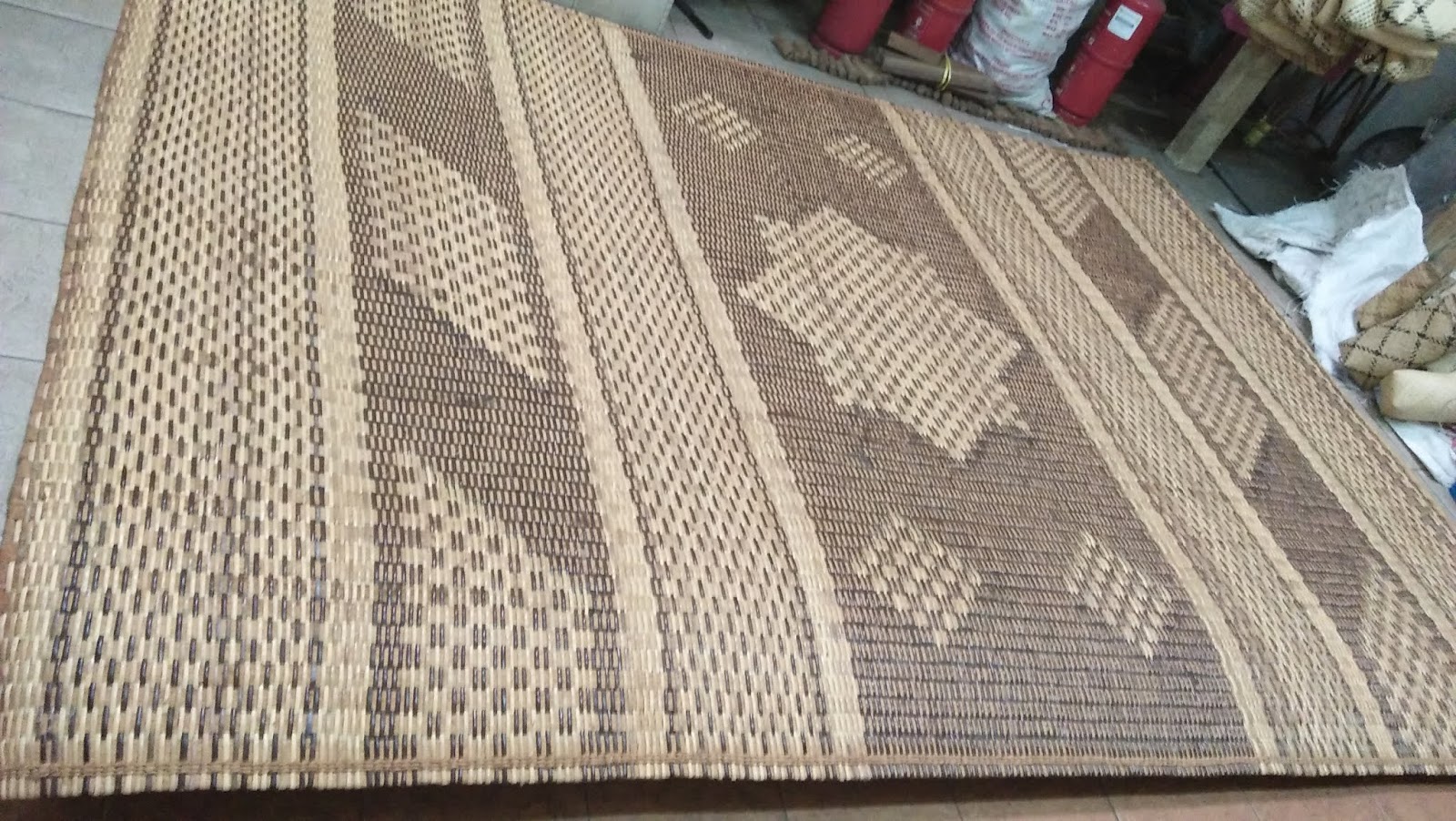 Koleksi Barangan Sarawak: Tikar Rotan Segak Mas Sarawak