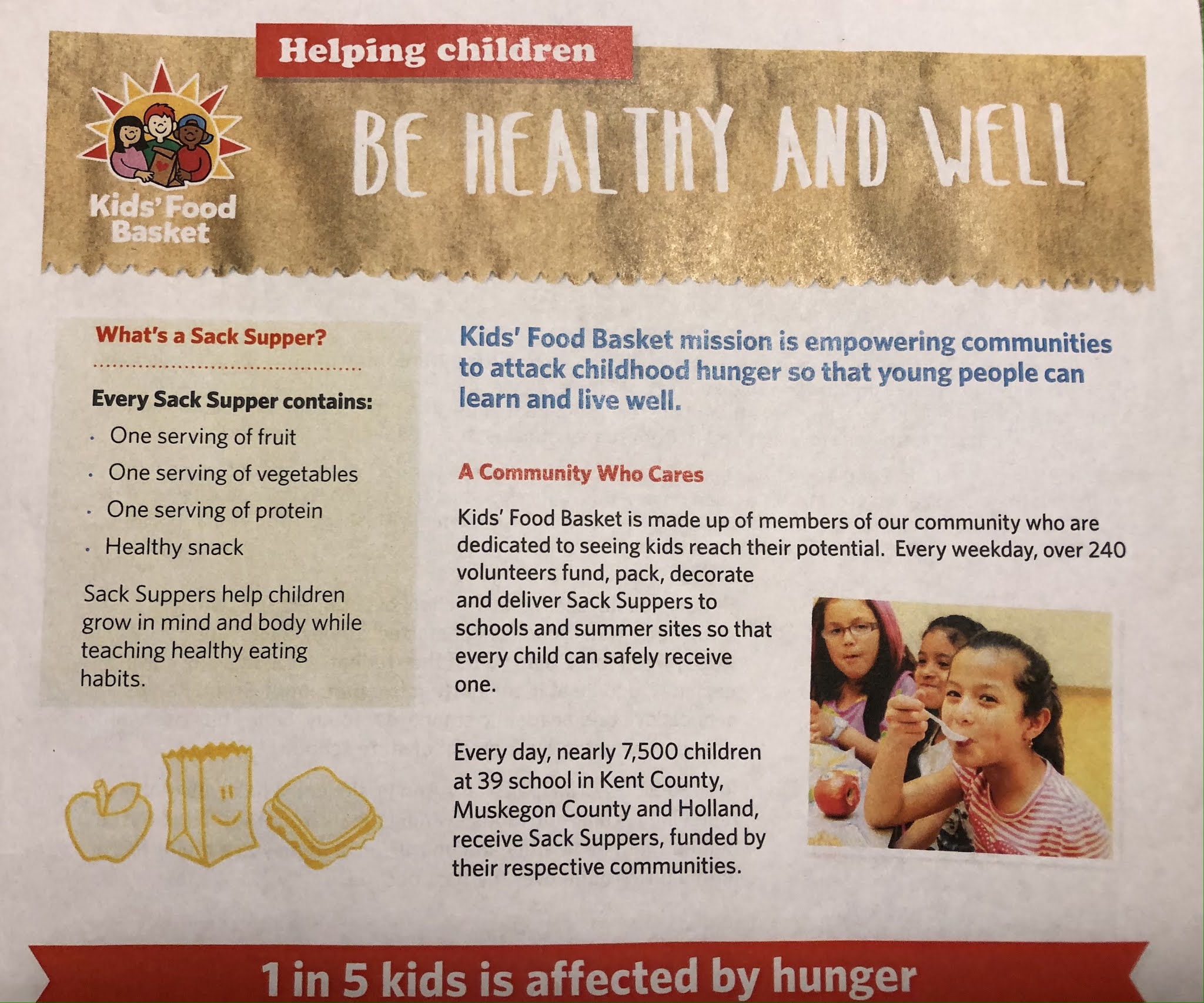 Irish Garden House: Kids Food Basket