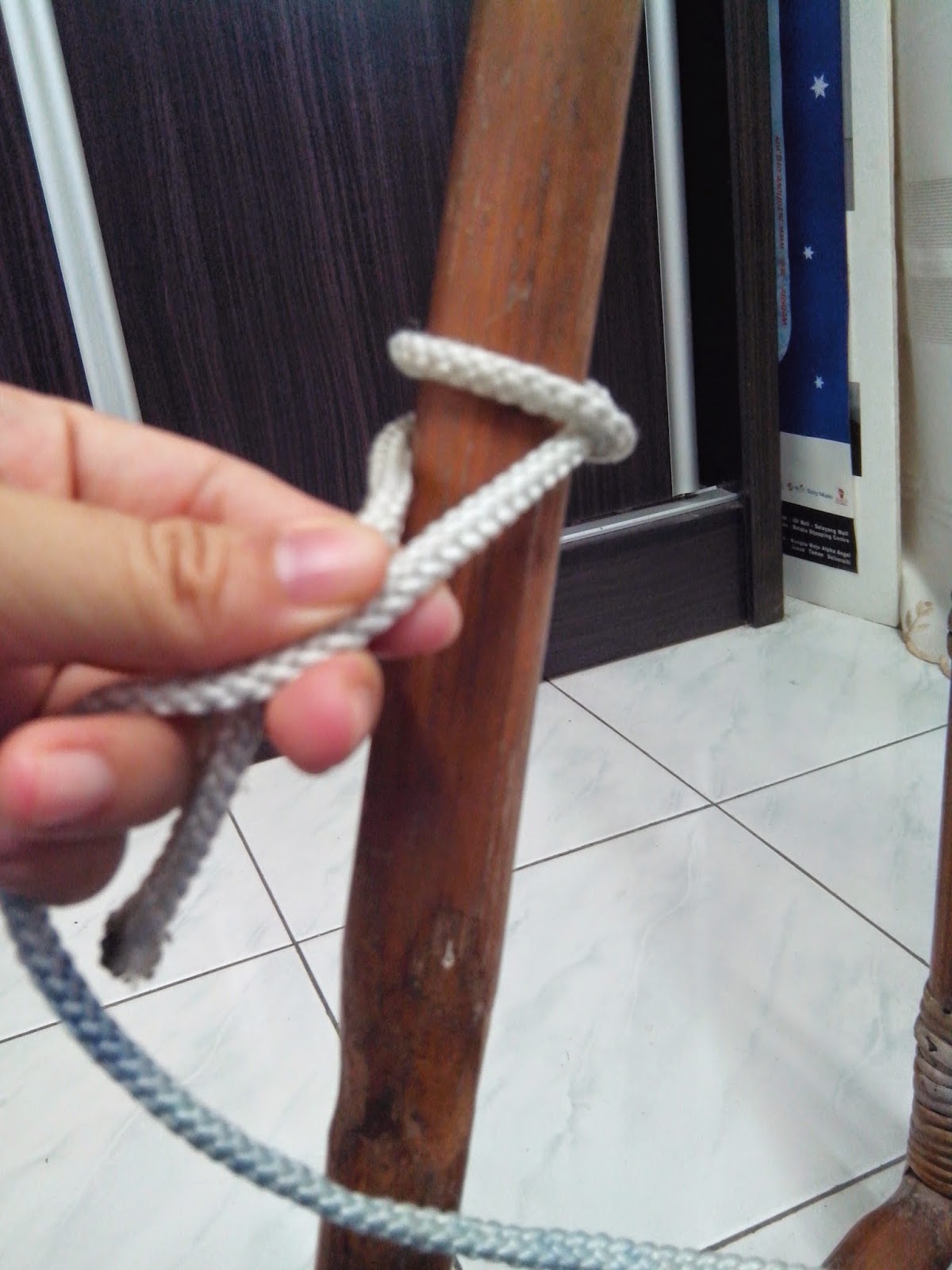 教学分享: ikatan: Buka Sila ( Reef Knot ),Simpul Bunga Geti ( Sheet Bend ...