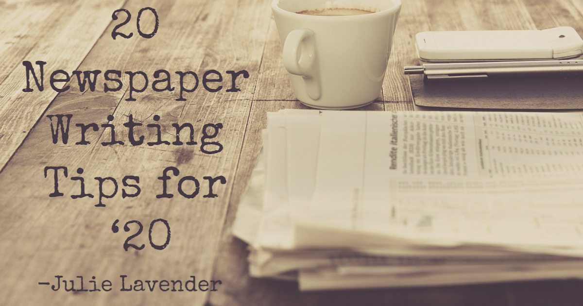 The Write Conversation: 20 Newspaper Writing Tips for ‘20