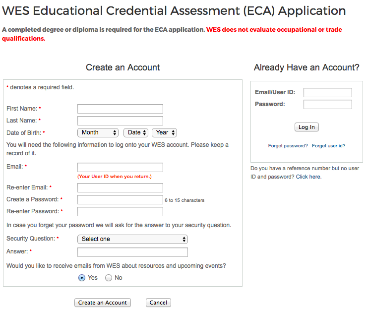 Maple Leaf Chronicle: Our Journey to Canada: WES Educational Credential ...