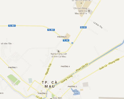 Ca Mau tourist map | Ca Mau Vietnam tourist maps