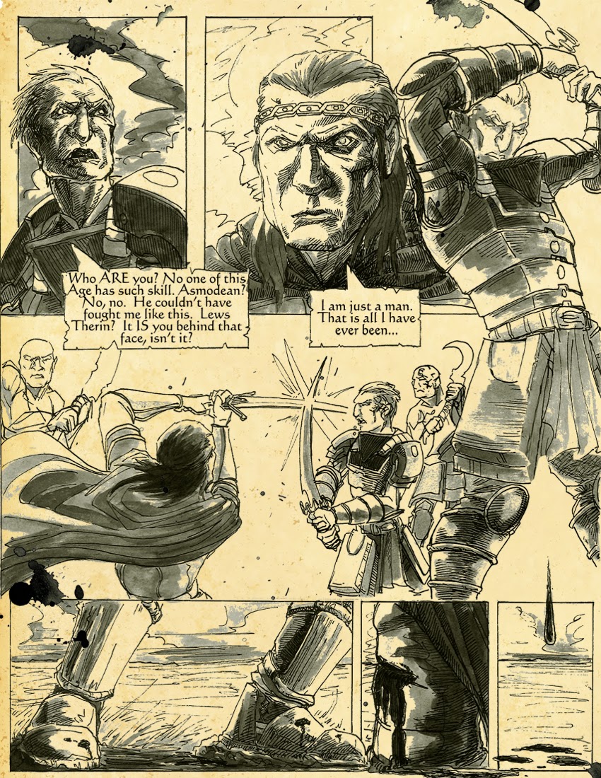 Illustrations by Ian: Wheel of Time: Lan vs Demandred *Spoilers*