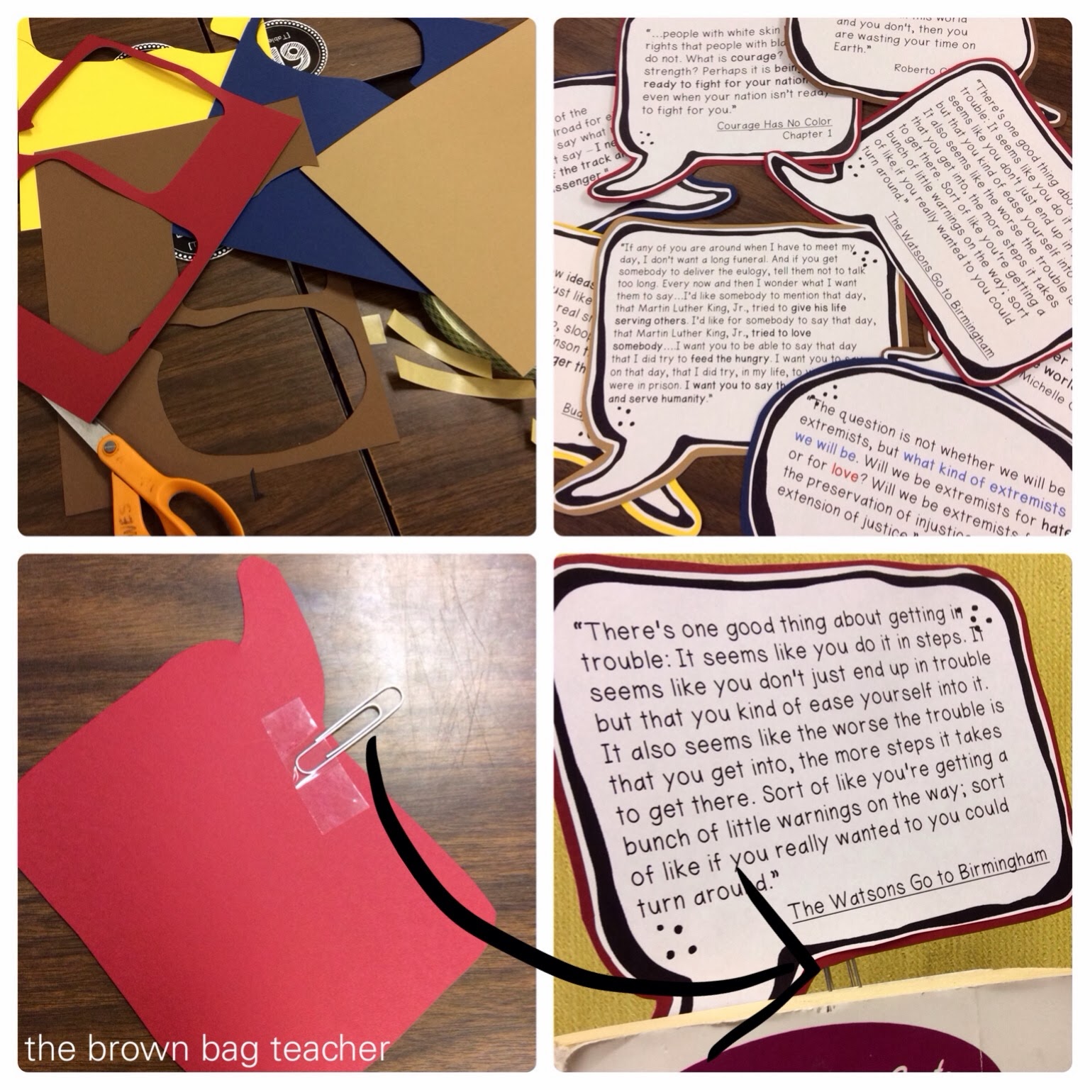 Words Have Power {Book Display} - The Brown Bag Teacher