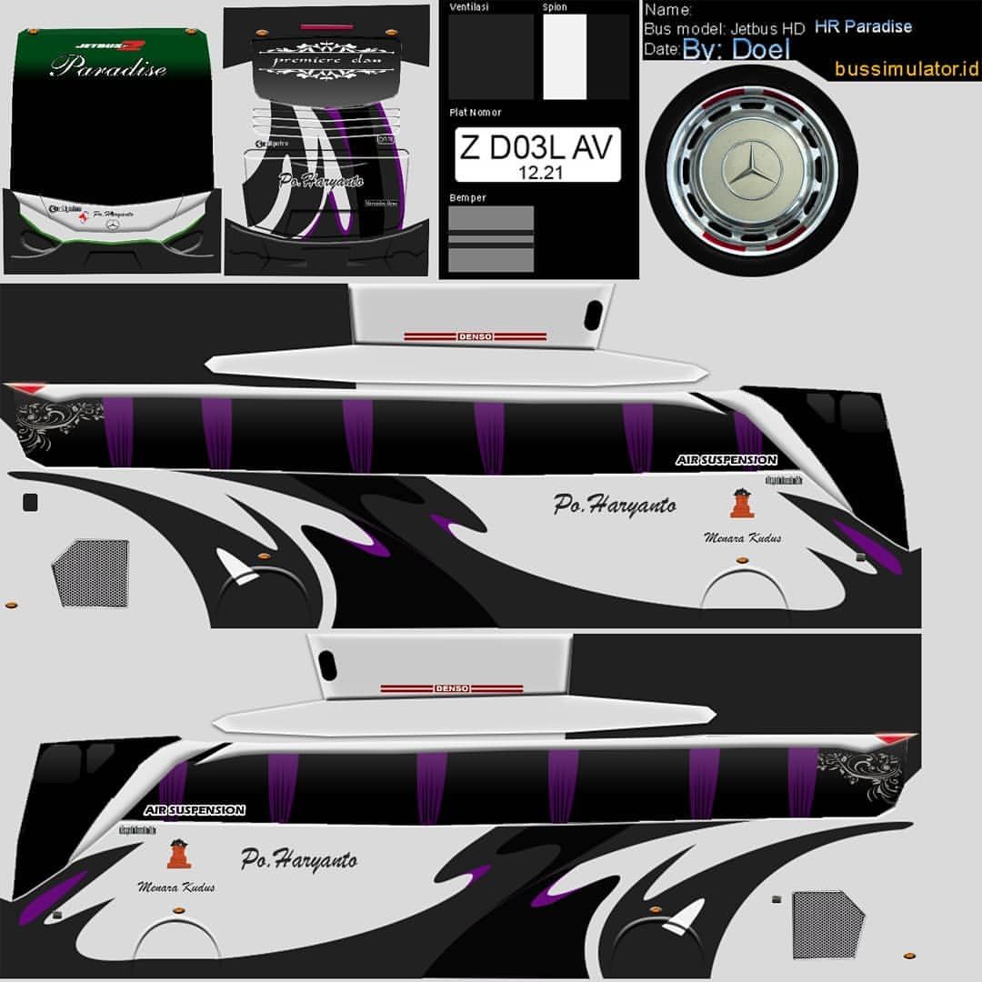 101+ Livery BUSSID (Bus Simulator Indonesia) HD SHD Koleksi Lengkap ...