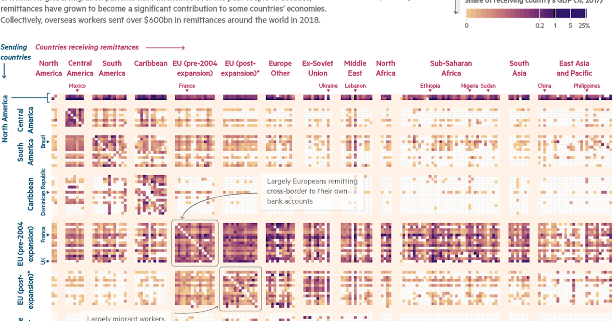 Maximizing Progress: Remittance Flows ~ FT Infographic on Pathways
