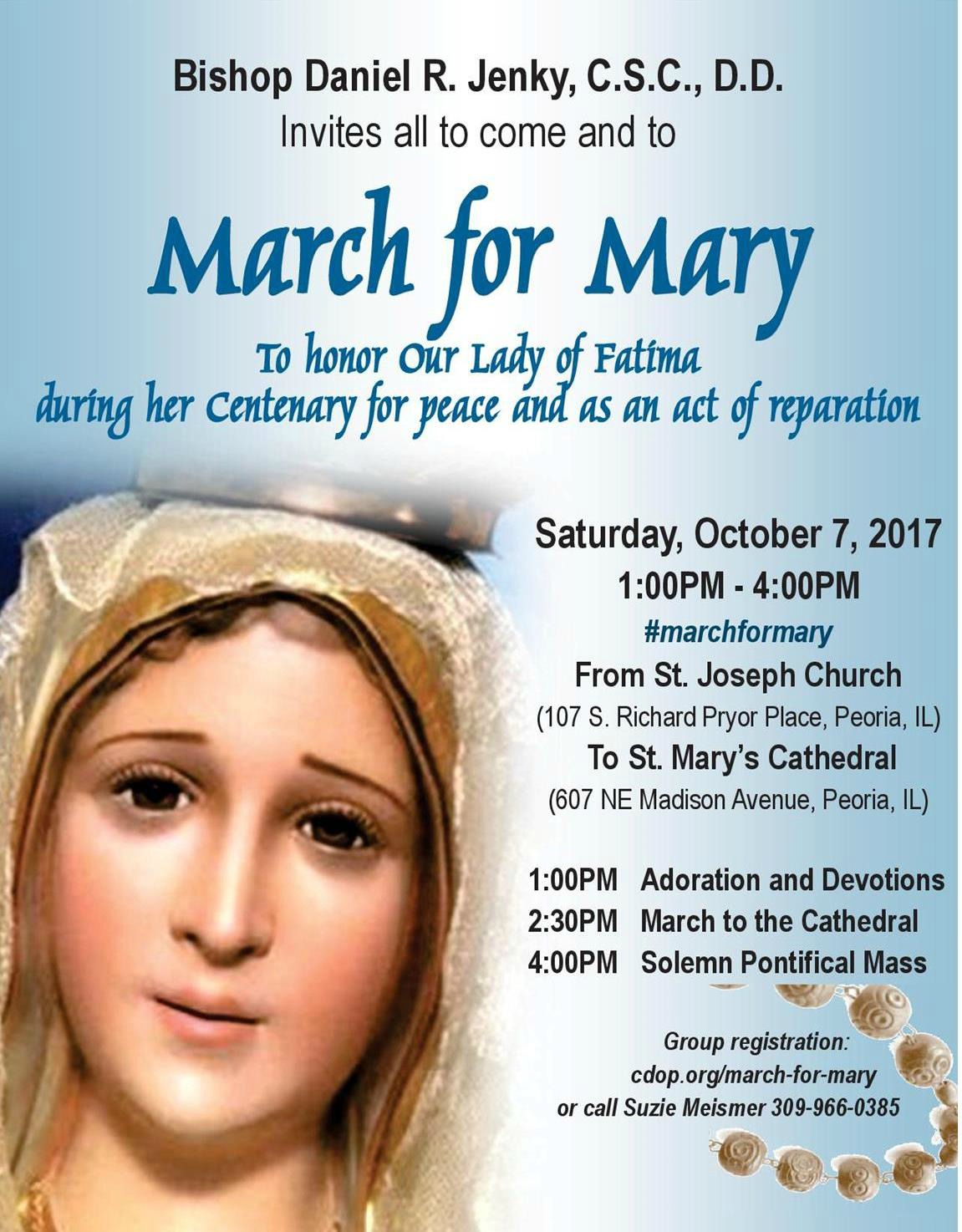 Peoria Diocesan Council of Catholic Women: March for Mary!