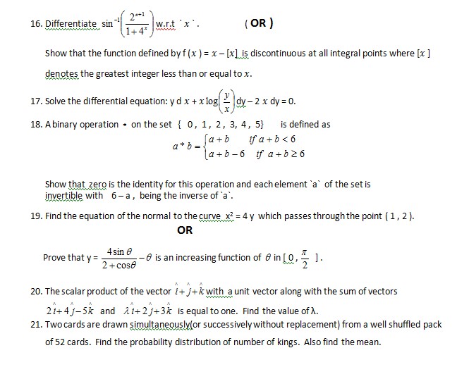 kvasnapsmaths.blogspot.in: XII - MATHS: MOCK TEST PAPER - 2 :2017