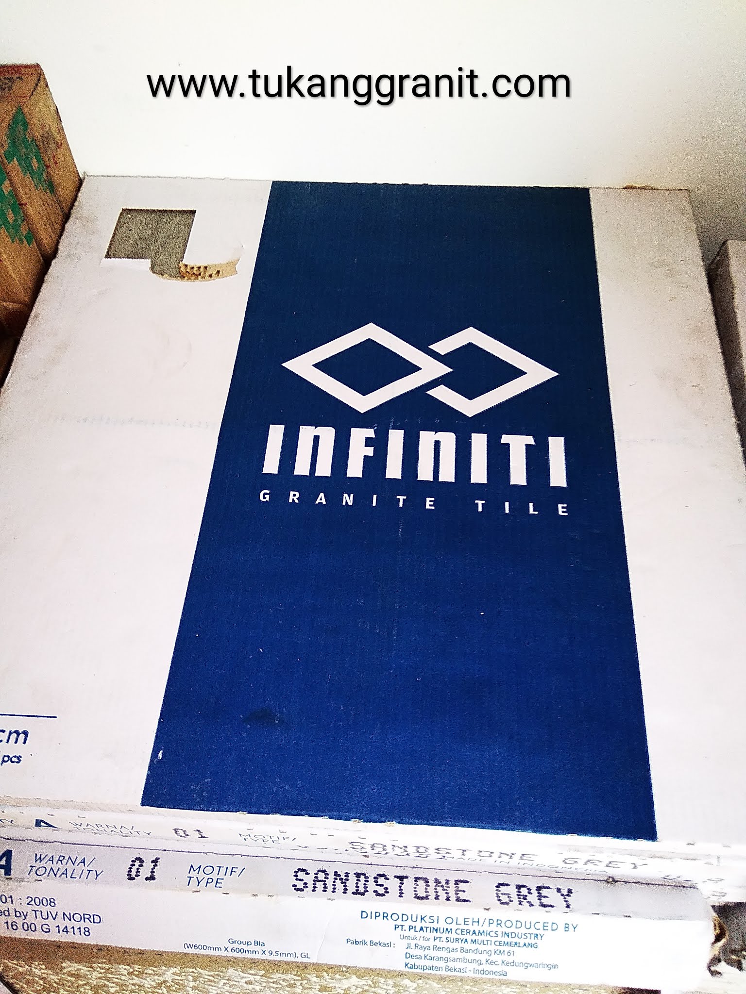 Review Infiniti Granite Tile 60 × 60 Cm Sandstone Grey - Tukang Granit