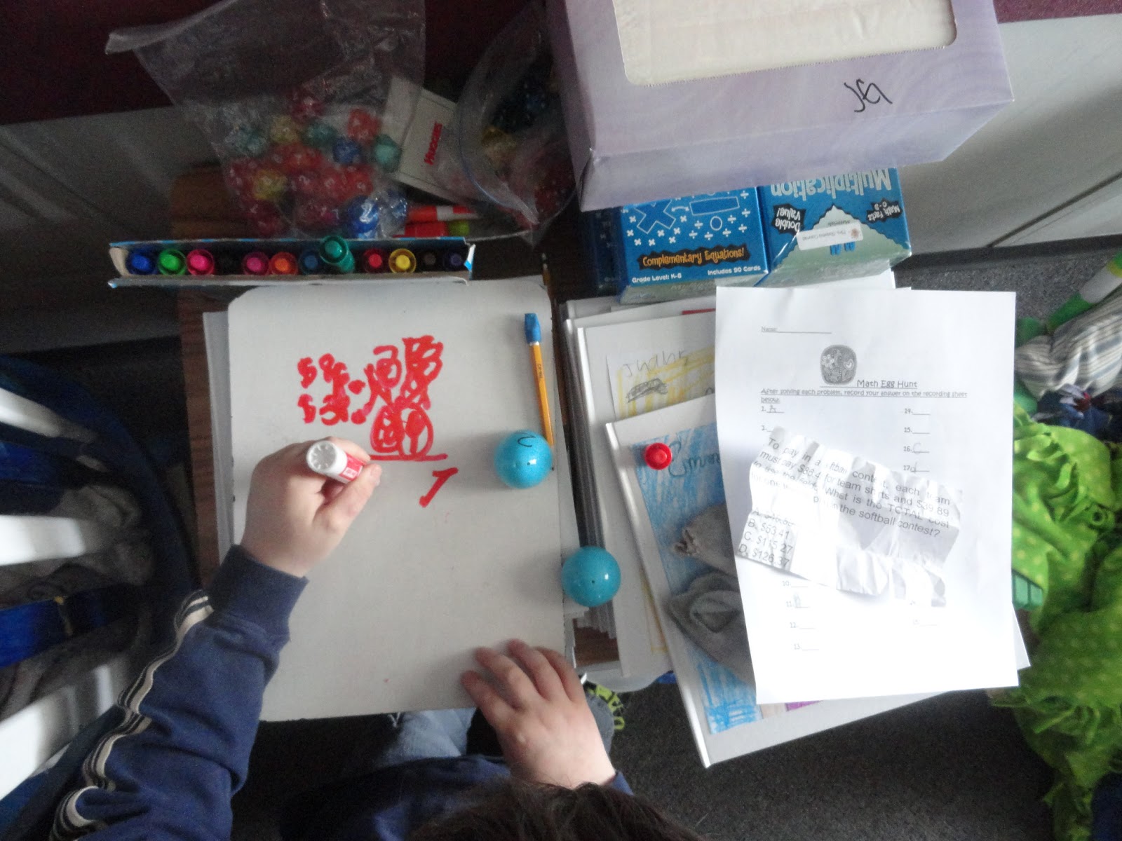 Adventures in Third Grade: Math Egg Hunt