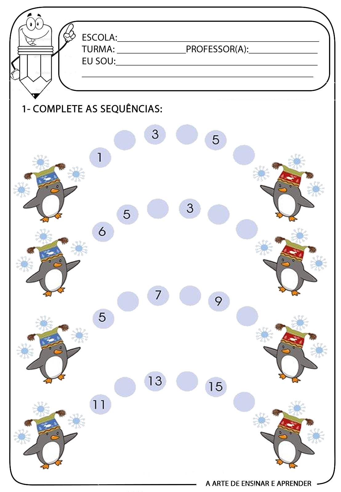 Atividade pronta - Sequência numérica - A Arte de Ensinar e Aprender