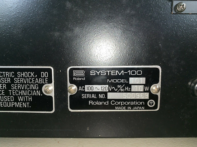 MATRIXSYNTH: ROLAND SYSTEM-100 Model 101 Keyboard Synthesizer SN 500969
