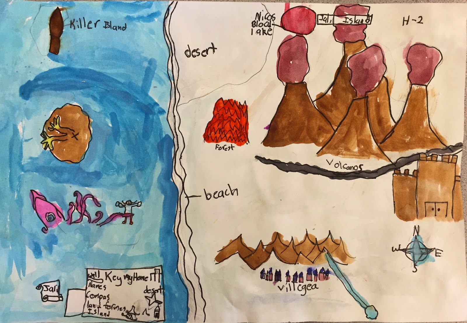 small batch art: 3rd Grade Map Making Project