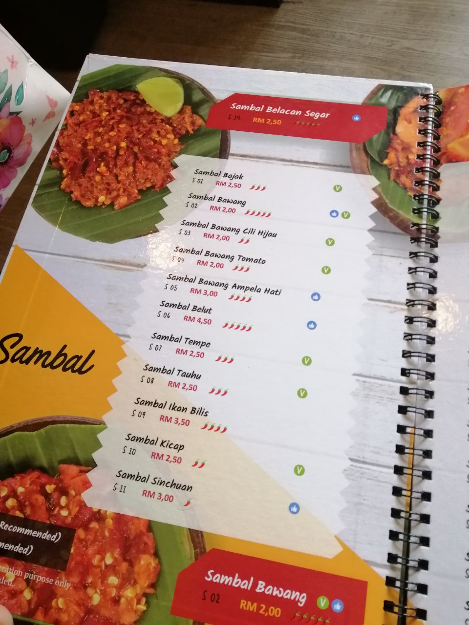 Food, Travel & Myself: 24 JENIS SAMBAL DI WAROENG SS TTDI