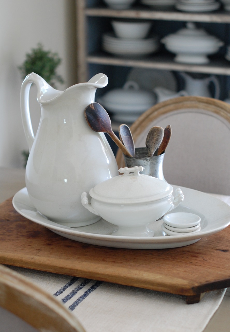 Frog Goes to Market: Antique Ironstone Collection