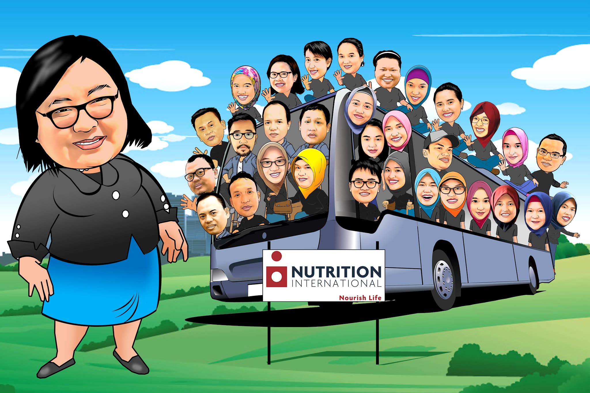 jasa karikatur murah: Karikatur Perempuan Indonesia