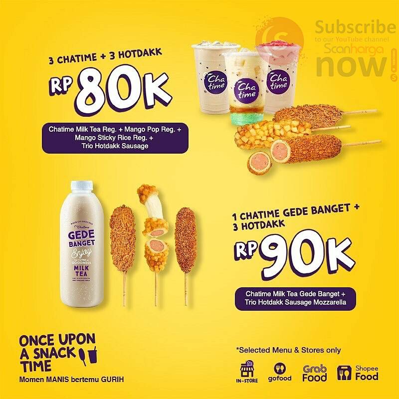 Chatime X Cupbop Promo Snack Time harga mulai Rp. 30.000 - scanharga