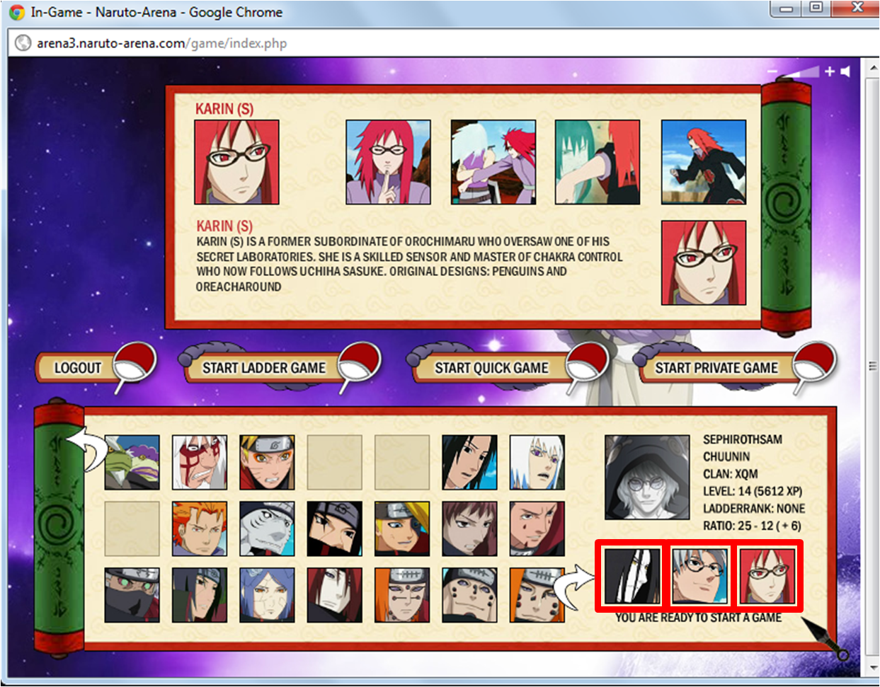 procesos para jugar naruto-arena: Como jugar naruto-arena.com