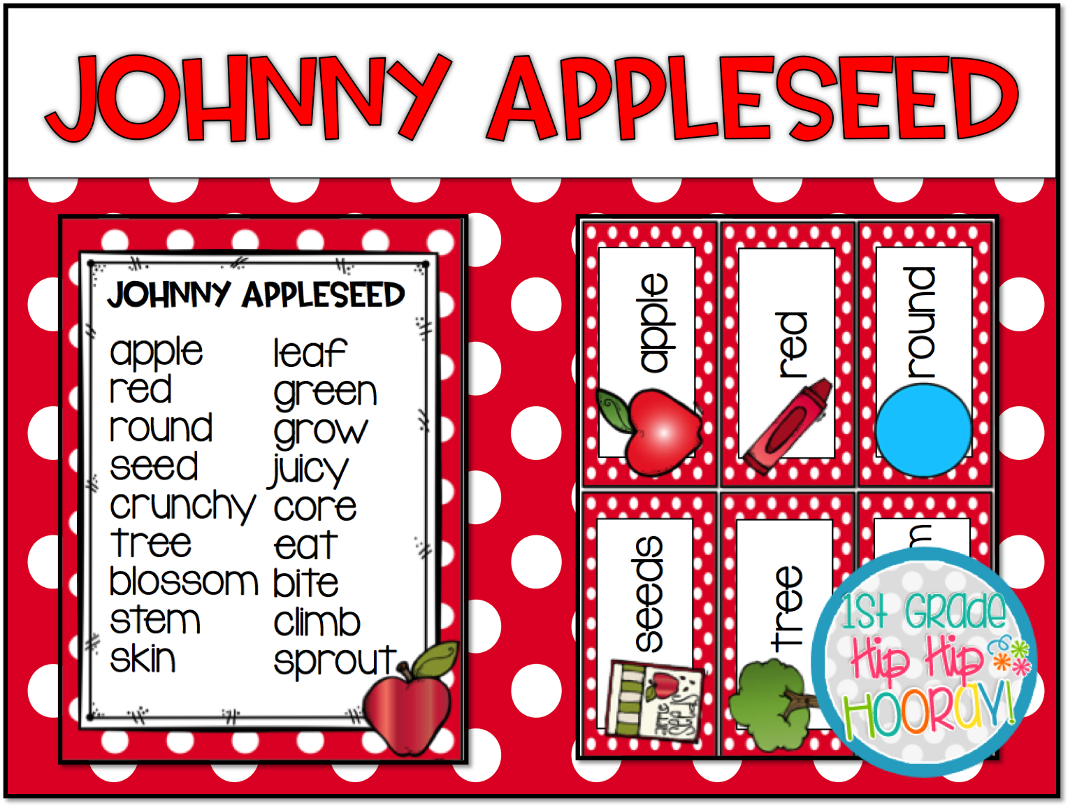 1st Grade Hip Hip Hooray!: Johnny Appleseed! September 26th