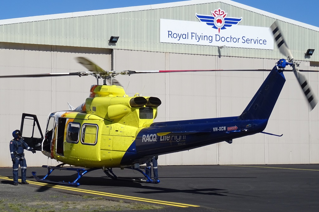 Central Queensland Plane Spotting: RACQ LifeFlight Rescue Bell 412 VH ...