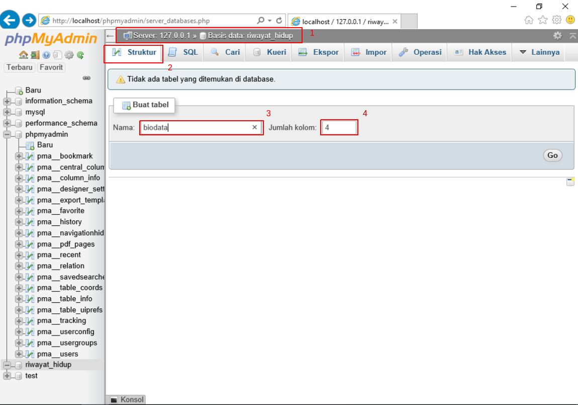 Cara membuat Database dengan XAMPP di Windows Server 2016 ~ Blogger ... Cara membuat Database dengan XAMPP di Windows Server 2016 ~ Blogger ...