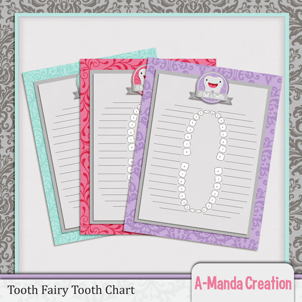 A-Manda Creation: Tooth Fairy Printables, projects, tooth receipts ...
