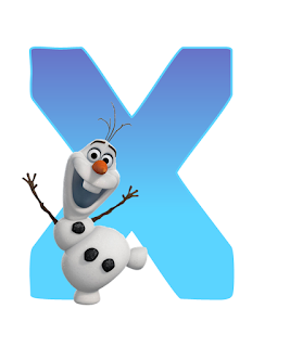 Kits imprimibles gratis : Abecedario y números olaf frozen