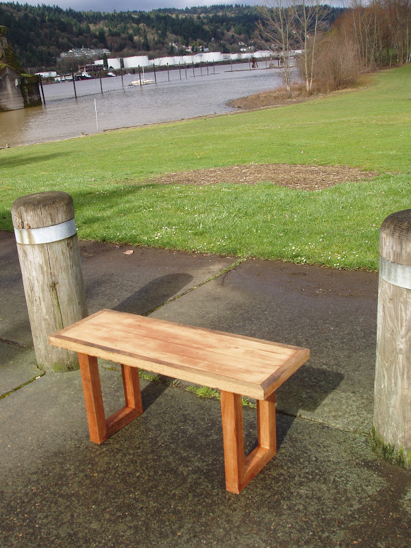 driftedge woodworking: Distressed Douglas Fir Bench with Osage Orange ...