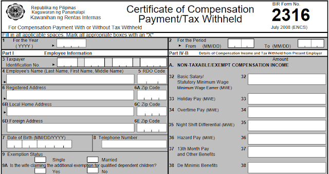 BIR Form 2316: What to Know and How to file it - Ines Gopez Amarante and Co.