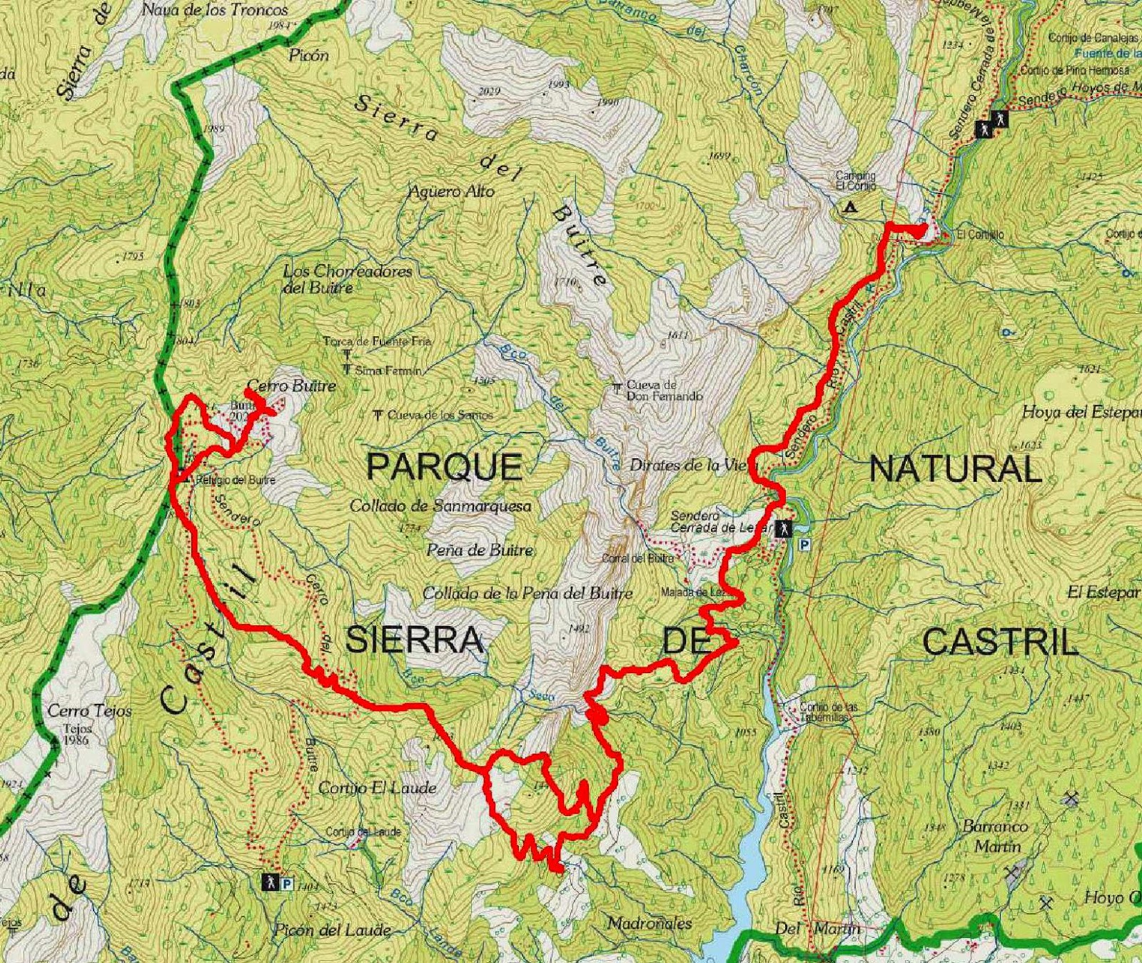 Club de Montaña Sierra de Alcaraz: Mapas de rutas previstas para la ...