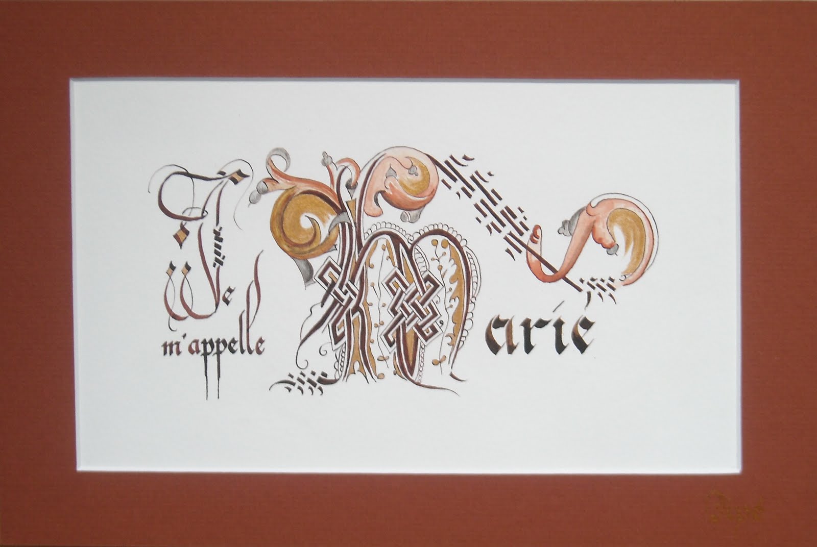 Mes calligraphies: Un cadeau personnalisé : votre prénom
