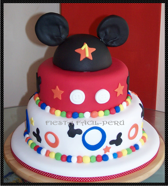 FIESTA FACIL PERU: Torta Mickey Mouse y Minnie Coqueta