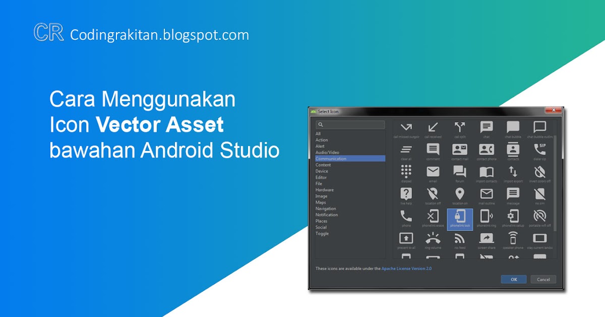 Cara Menggunakan Icon Vector Asset bawahan Android Studio ~ CODING ...
