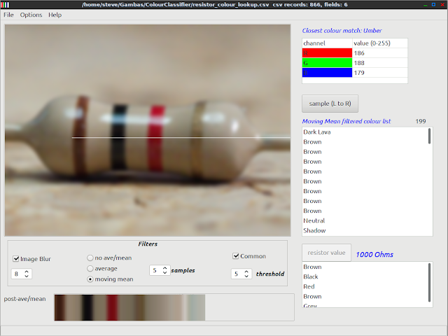 Captain Bodgit: Playing with colour recognition #2: resistor value reader