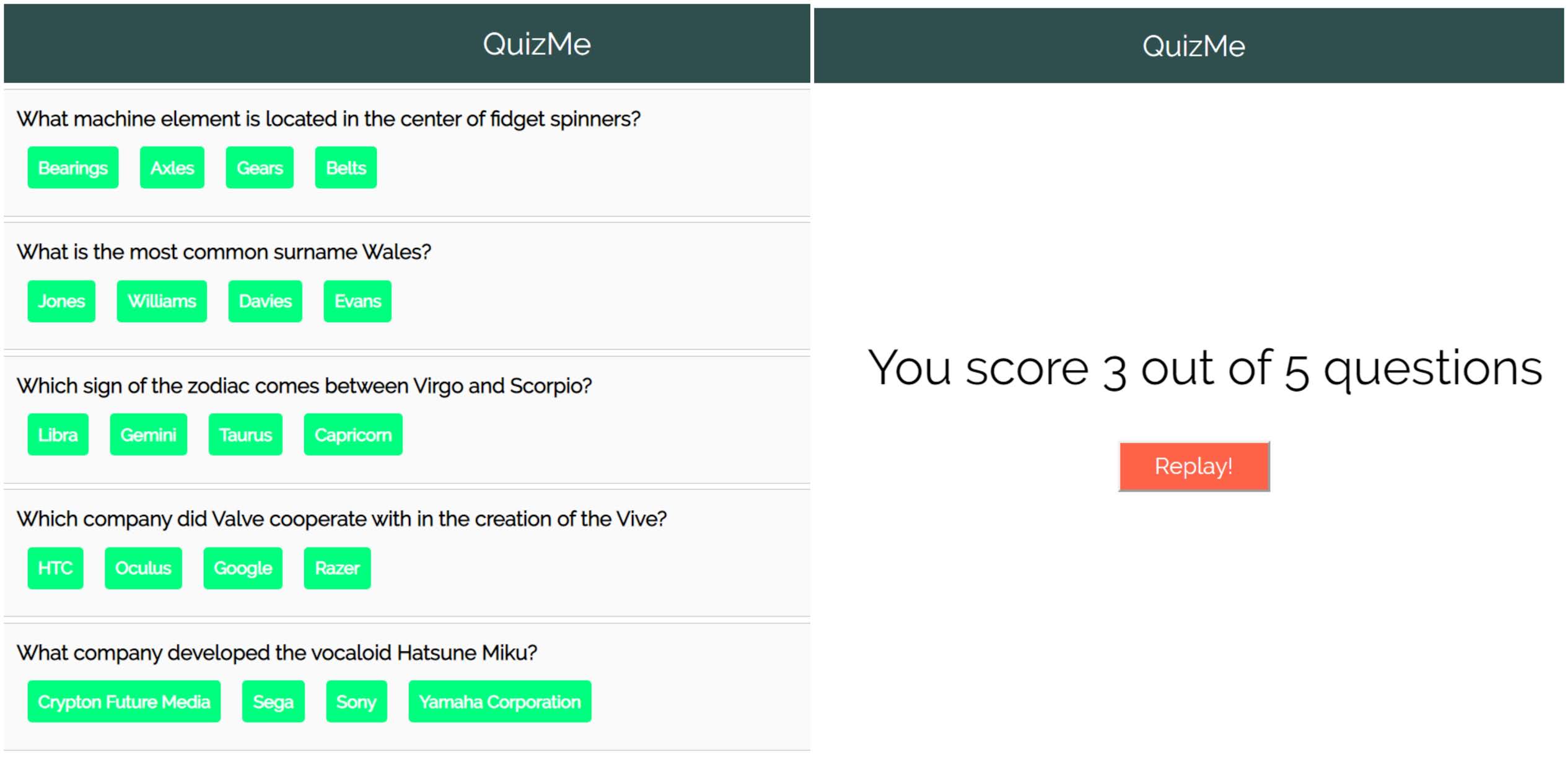 Build a simple Quiz App with ReactJS | TWG