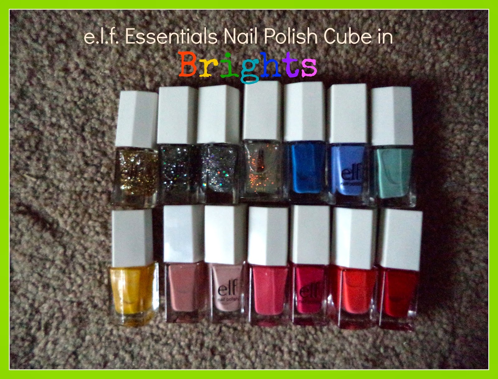 REVIEW | e.l.f. Essentials Nail Cube in Brights - Makeup with a Heart
