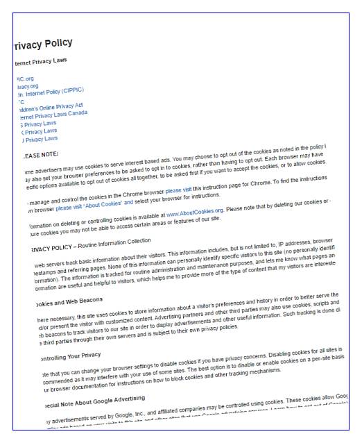 Helpful Information for Newbies: How to Add A Privacy Policy to Blogger ...