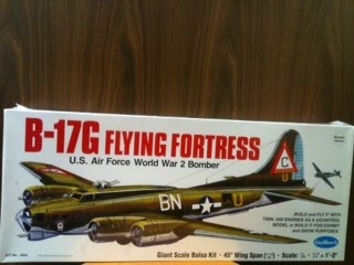 Balsa Model Airplane Kits scale model aircraft kit: B-17 Flying Fortress