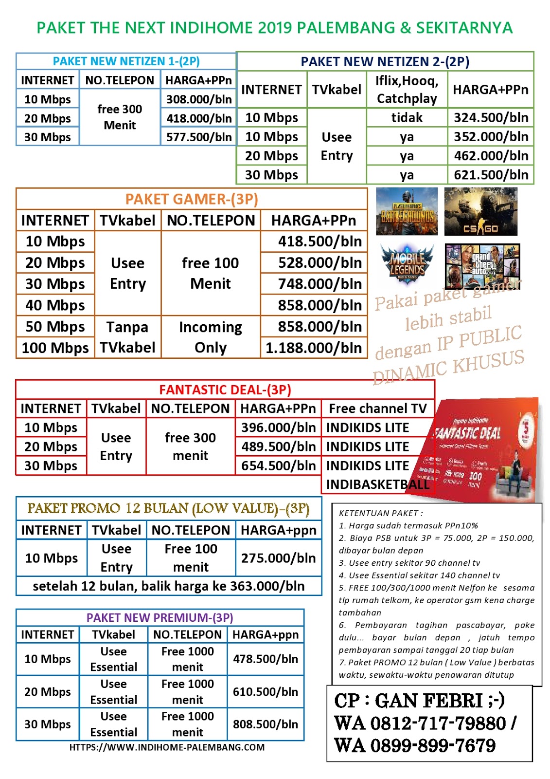 BARU PROMO INDIHOME FANTASTIC DEAL 2019 ~ Daftar Berlangganan Internet ...