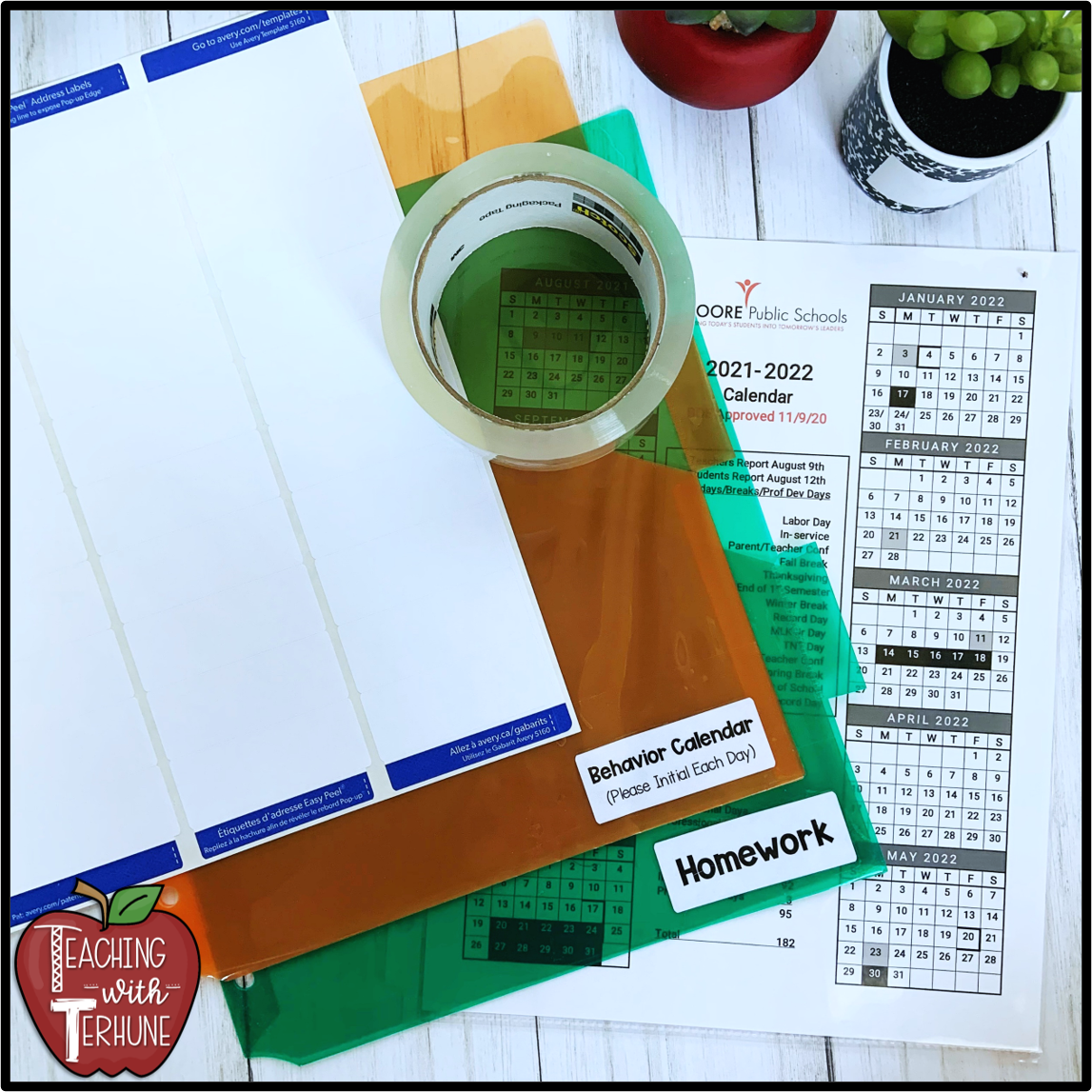 Teaching With Terhune: DAILY TAKE HOME BINDERS