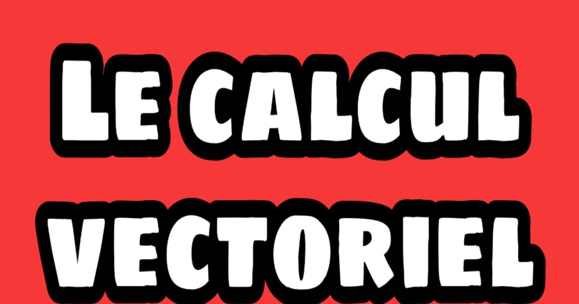 Série d'exercice 3: Le calcul vectoriel dans le plan