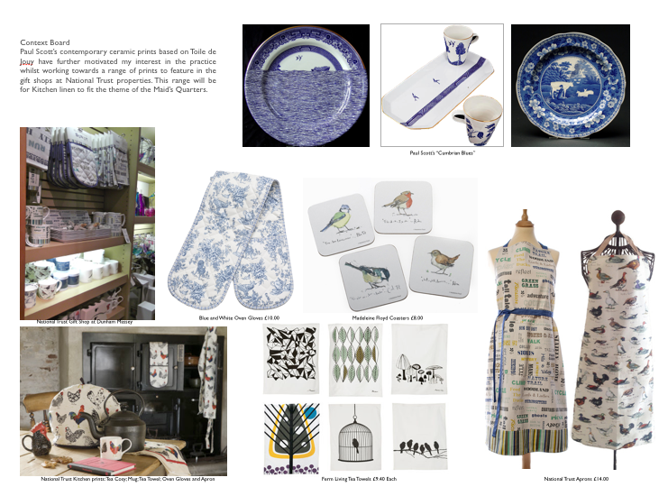 Lois Gowland: Unit X- National Trust Craft Fair: Ideas Development